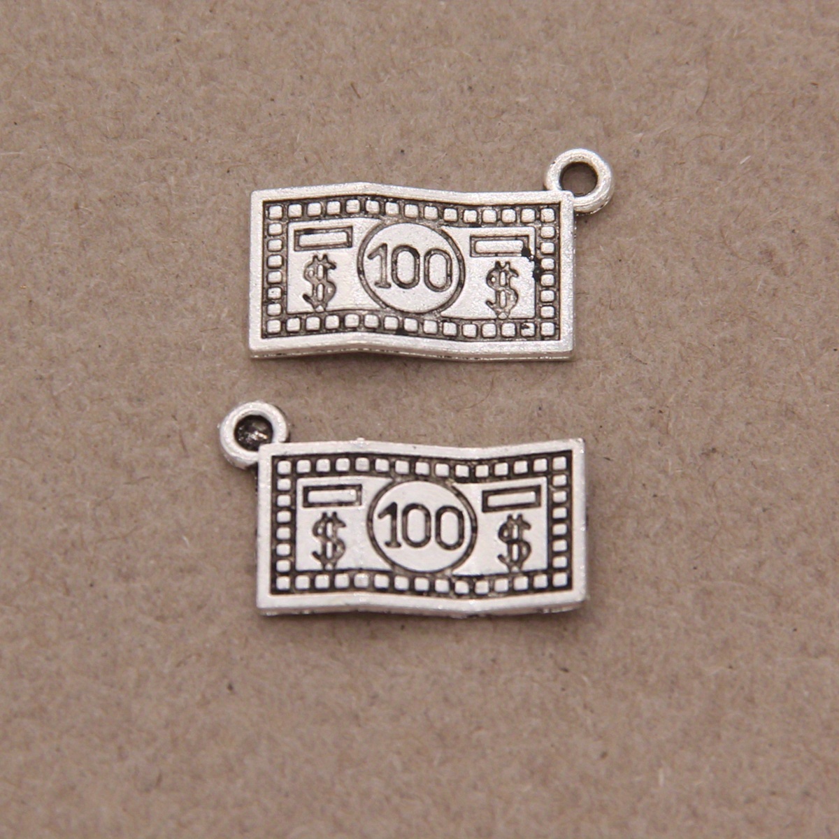 Zinc Alloy Retro Silver Coin 100 Pendants Charms Hiphop Style Flex ...