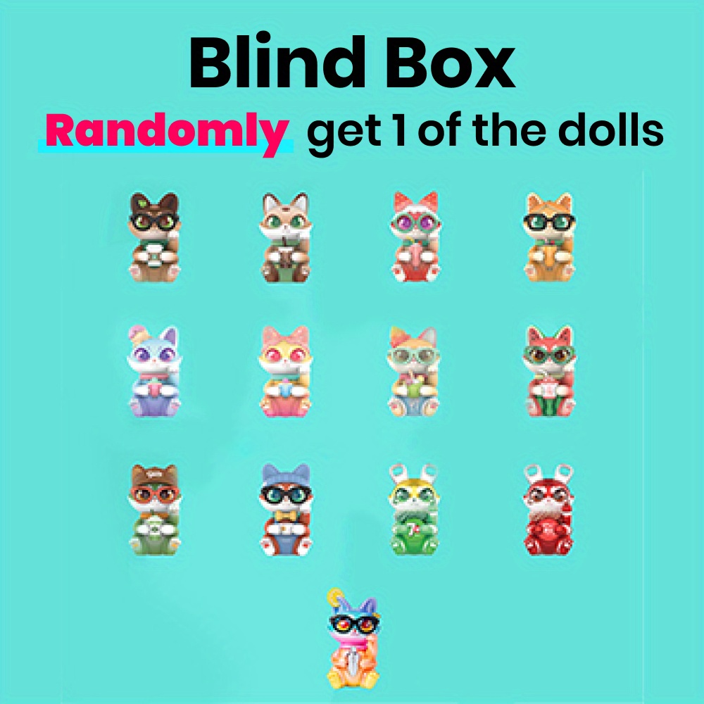 Cute Drinking Cat Blind Box Great Gift Girlfriend Mom - Temu
