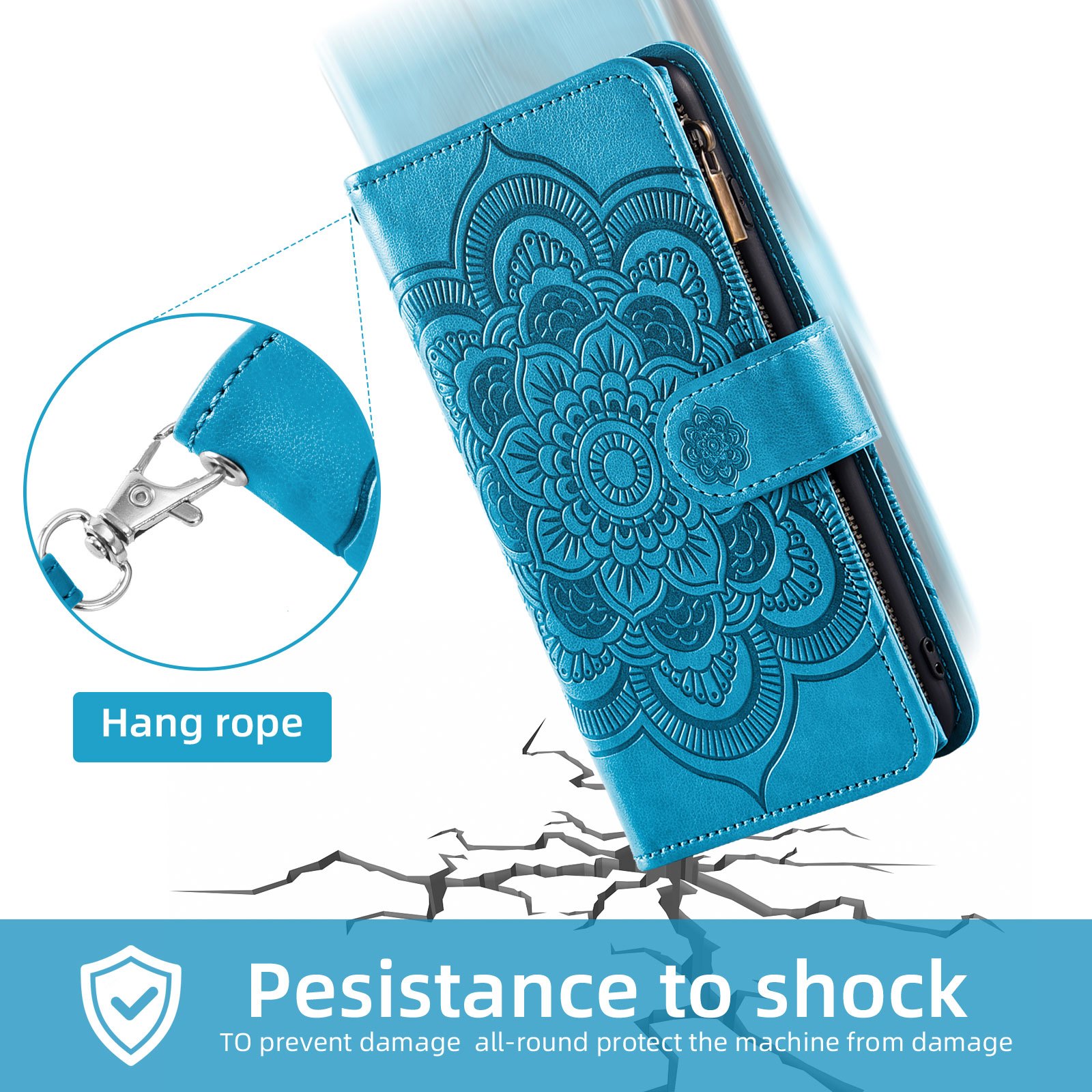 Zipper Wallet Phone Case Samsung Galaxy A01 A02 A02s A03 - Temu Australia