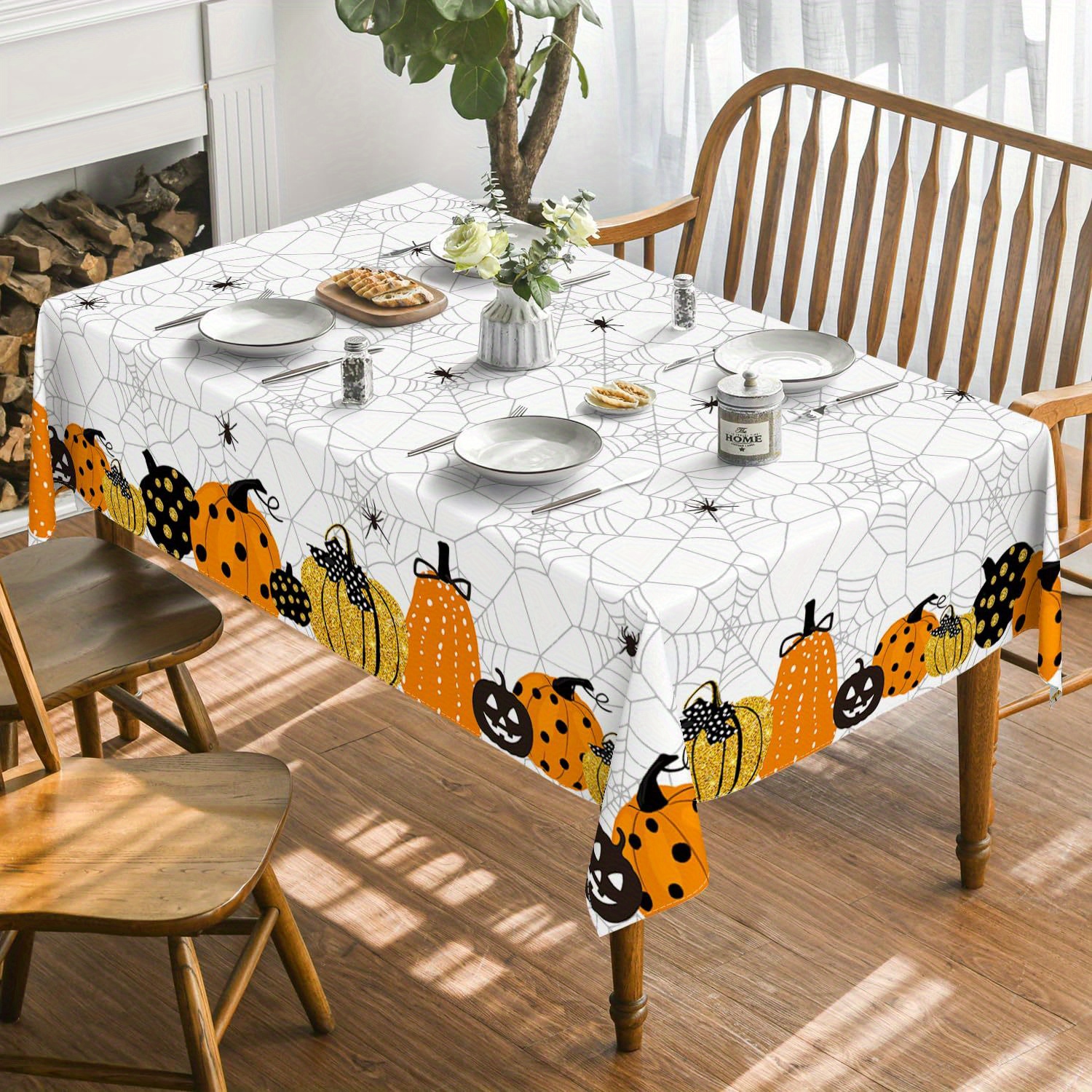 Halloween Tablelcoth Polyester Table Cover Waterproof - Temu Australia