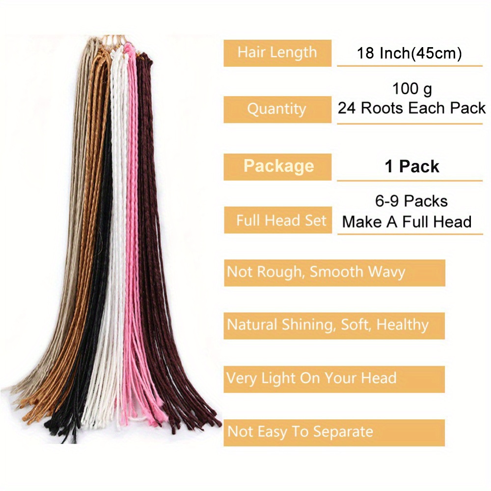 long synthetic dreadlocks extension micro locs crochet - Temu Philippines