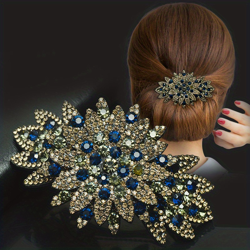 Vintage Exquisite Spring Clip Fine Ponytail Clip - Temu South Africa