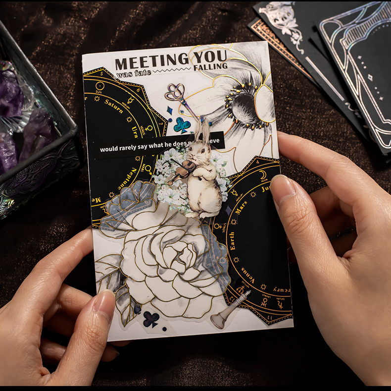 Bag Collage Book Midsummer Starry Series Bronzing Bronzing - Temu Ireland