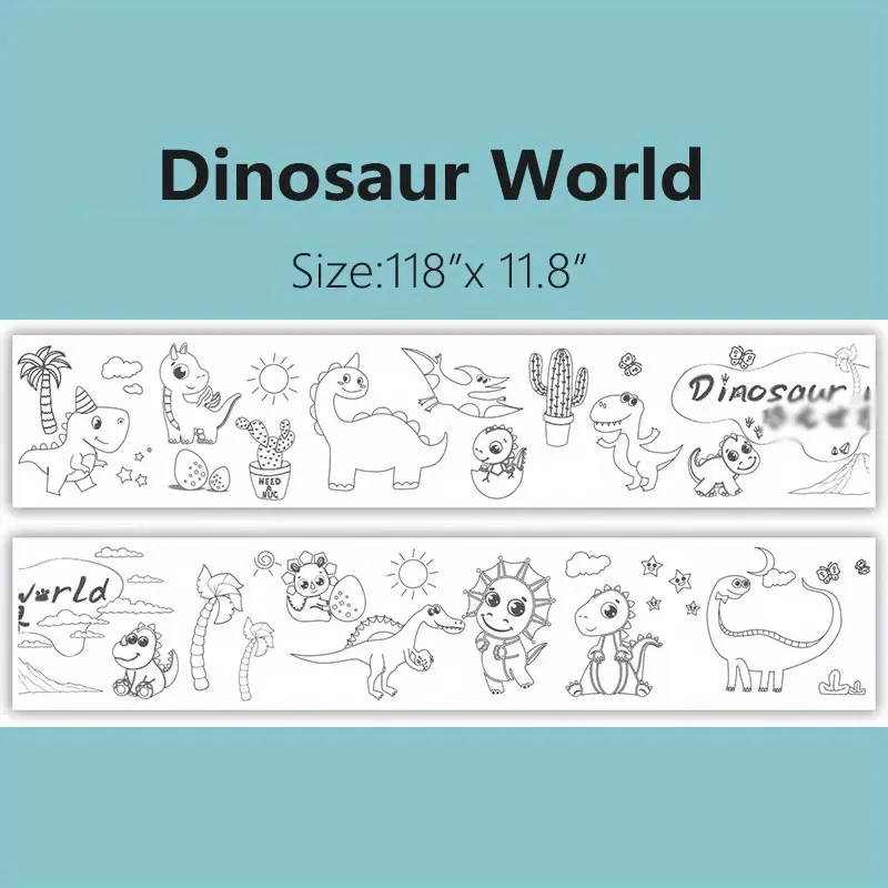 118×118インチ 子供用絵巻物 子供用ぬり絵巻物 リトル ト用粘着diy絵画用紙ロール カラーフィリングペーパー ギフト 壁ぬり絵紙