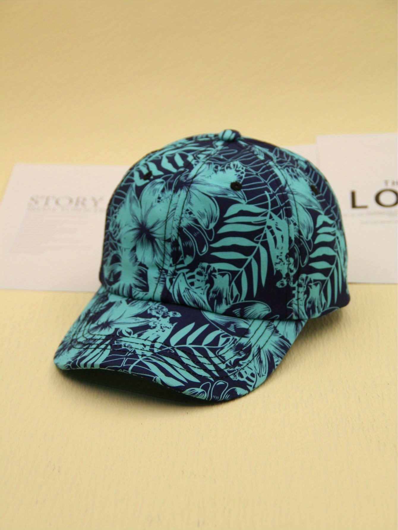 Hawaii Leaf Print Baseball Cap Unisex Hip Hop Dad Hat - Temu