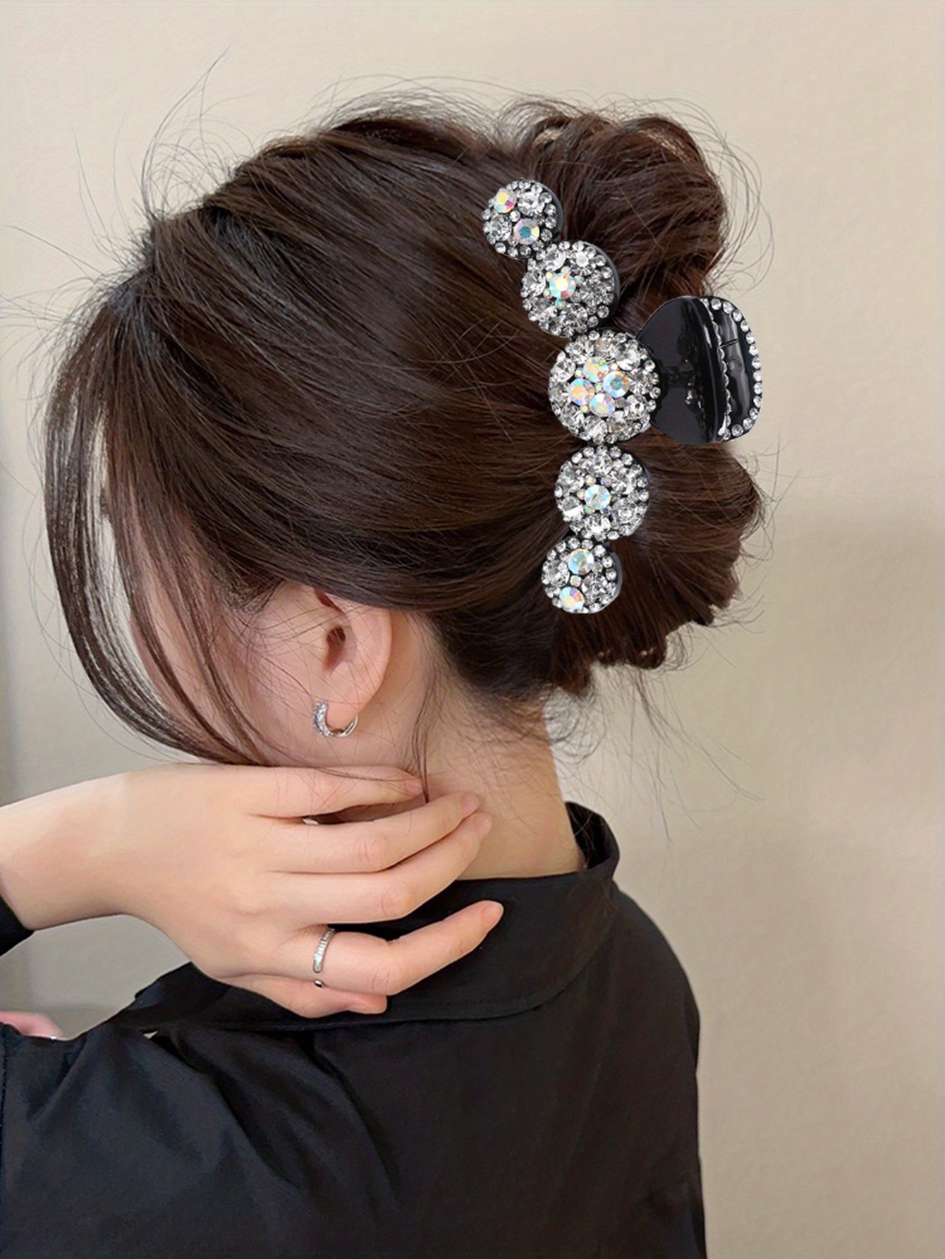 stylish fine shark clip elegant back head hair - Temu Portugal