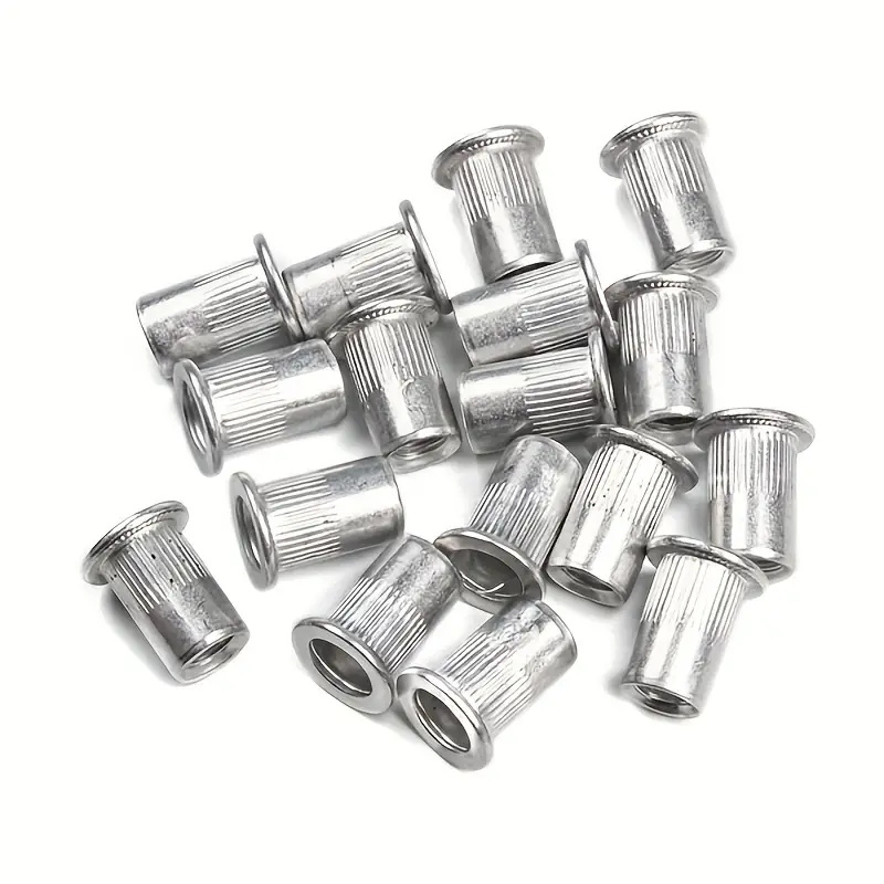 Aluminum Pull Rivet Nuts m8 Vertical Pattern Flat Head - Temu United ...