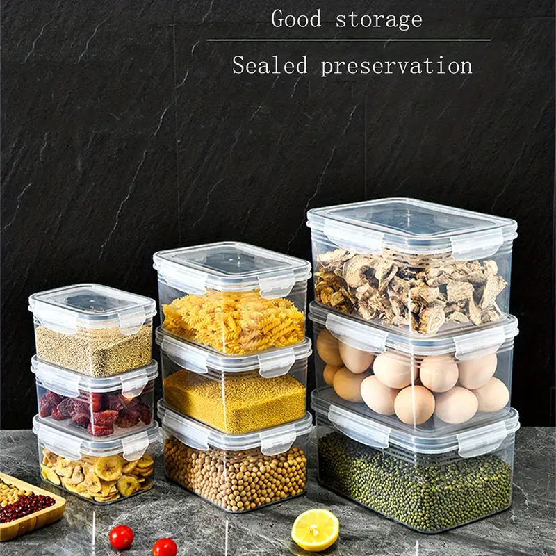 1pc キッチン食品密封鮮度保持ボックス 果物と野菜の排水容器 プラスチック製の収納ボックス 冷蔵庫冷凍庫の鮮度保持およ Temu Japan