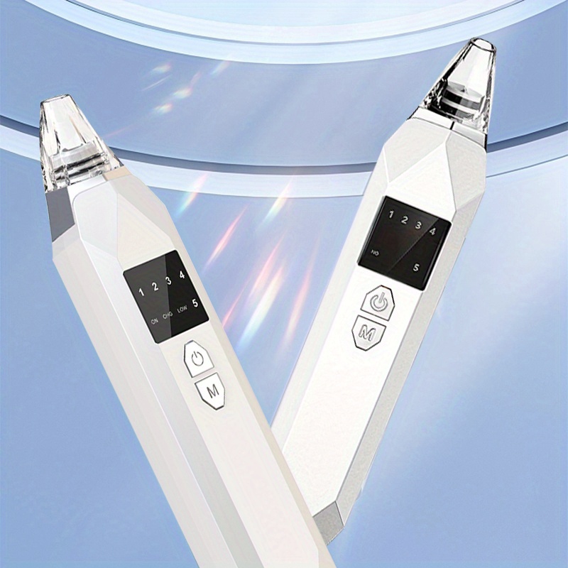 블랙헤드 리무버 모공 진공 페이셜 모공 클리너 5개의 흡입력 5개의 프로브 Usb 충전식 블랙헤드 진공 키트 Temu