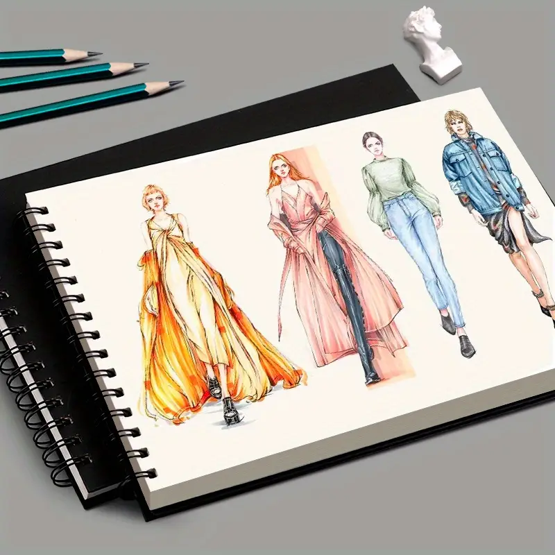 用の専用紙 160ページ。水彩紙 色鉛筆用紙 絵画や漫画用の図面用紙。手描き 用の Temu Japan