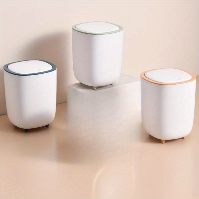 Creative Mini Trash Can, Office Desktop Paper Basket, Cute Plastic ...