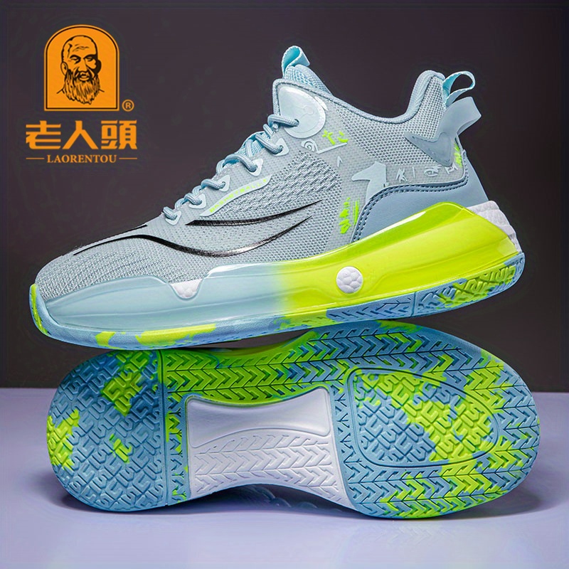 Men's Basketball Shoes, Comfy Breathable Non Slip Shock Absorbing Lace ...