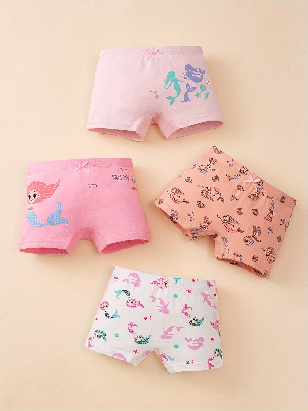 4pcs Bragas Boxer Niñas Ropa Interior Algodón - Temu Mexico