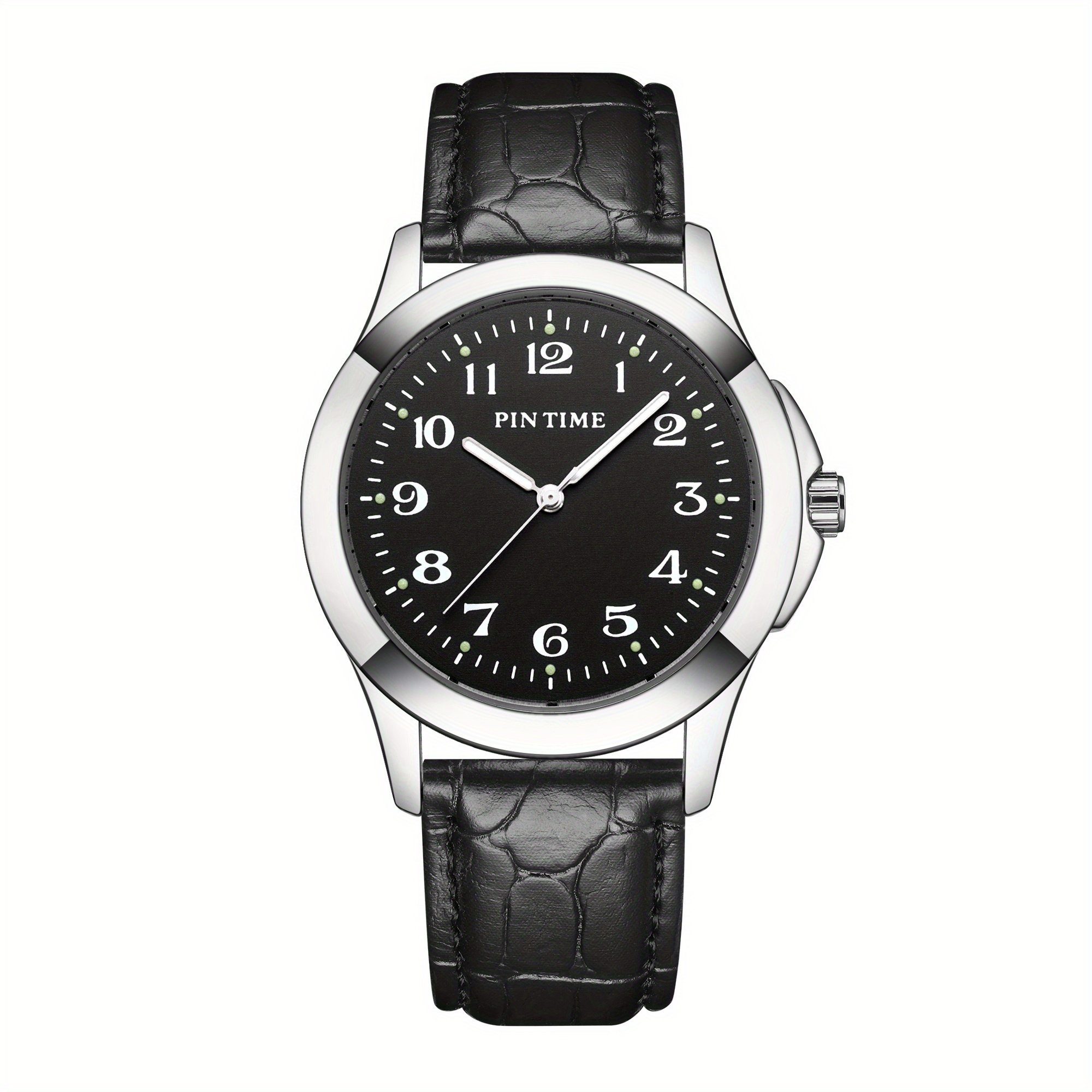 Women's Watch Casual Round Pointer Quartz Watch Wr Analog Pu - Temu Norway