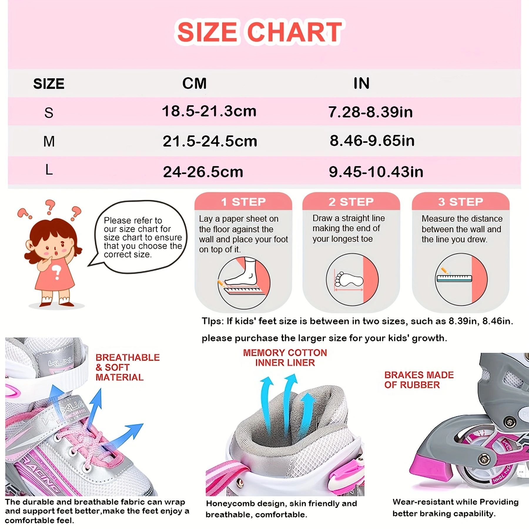 Skates Shoes Kid s Professional Fashion Inline Adjustable - Temu