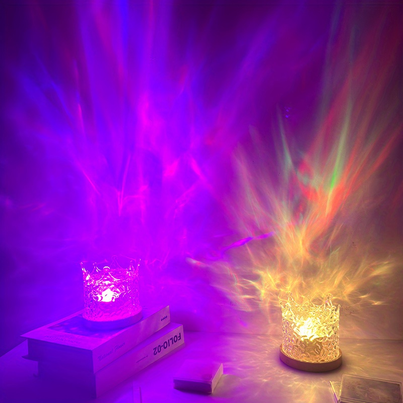 Crown Water Ripple/ocean Wave Projector Night Light - Temu United Kingdom