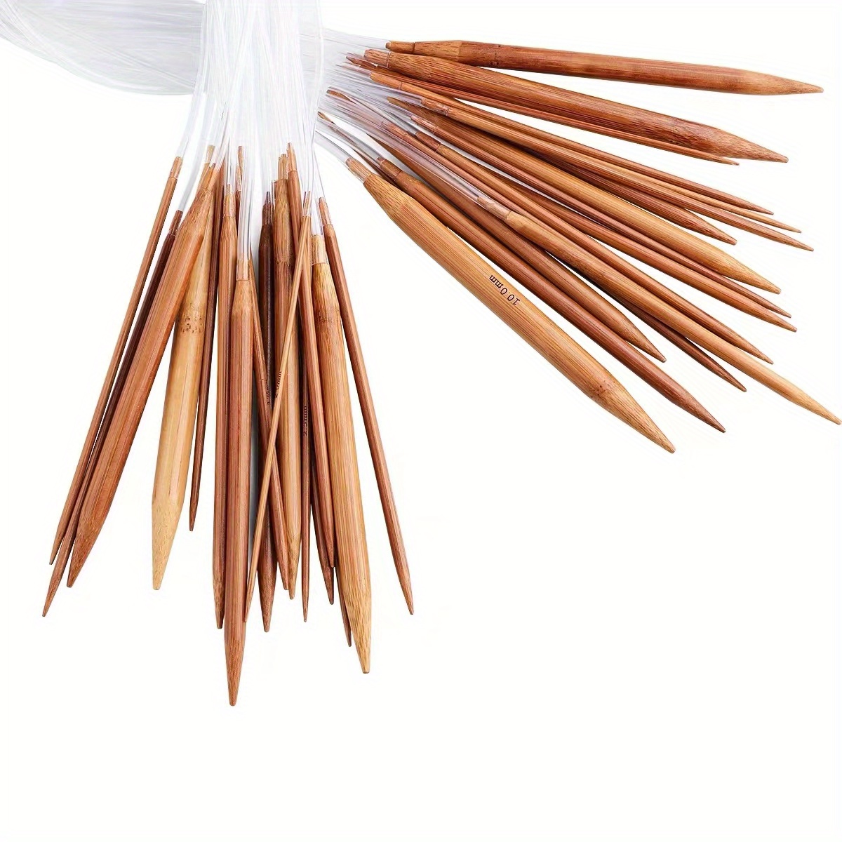 Needle Carbonized Bamboo Knitted Needle Set - Temu Portugal