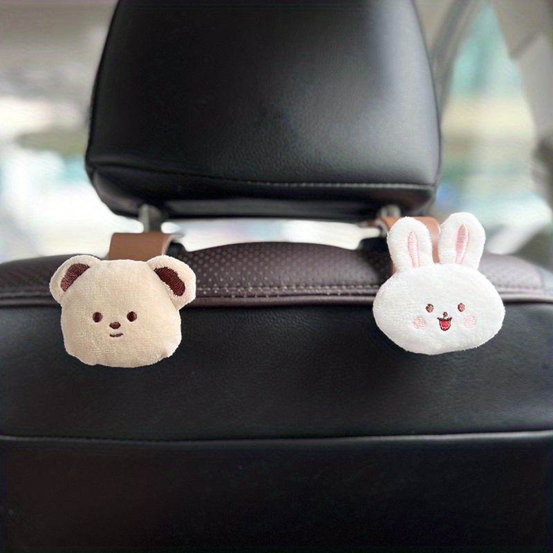 Cute Rabbit Bear Car Seat Hook Multi functional Car - Temu Netherlands