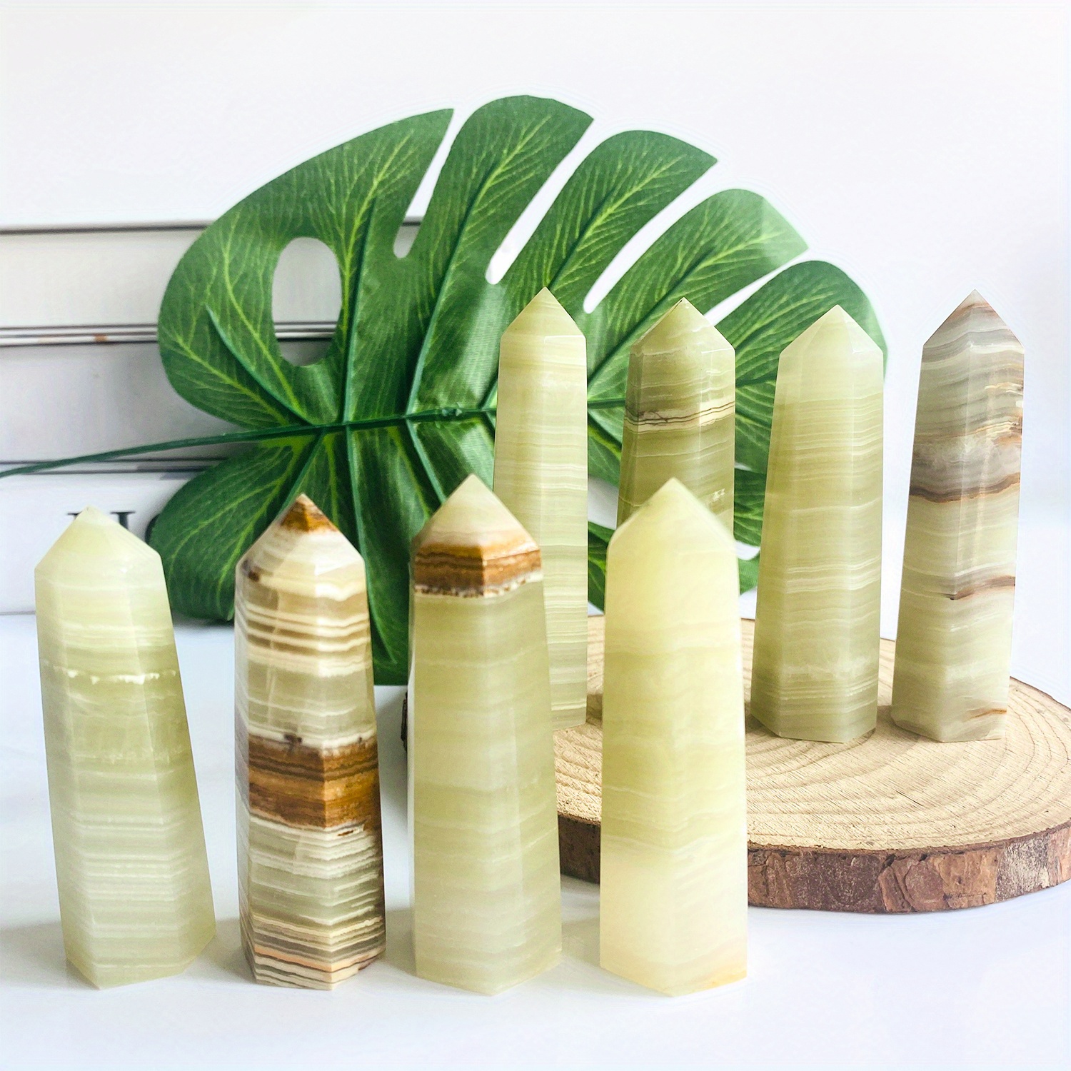 Natural Crafts Crystal Jade Hexagonal Prism - Temu