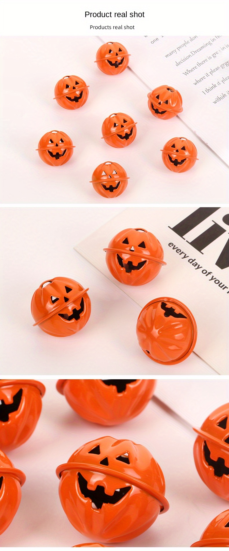 holiday decoration halloween pumpkin bell pet collar hanging - Temu ...