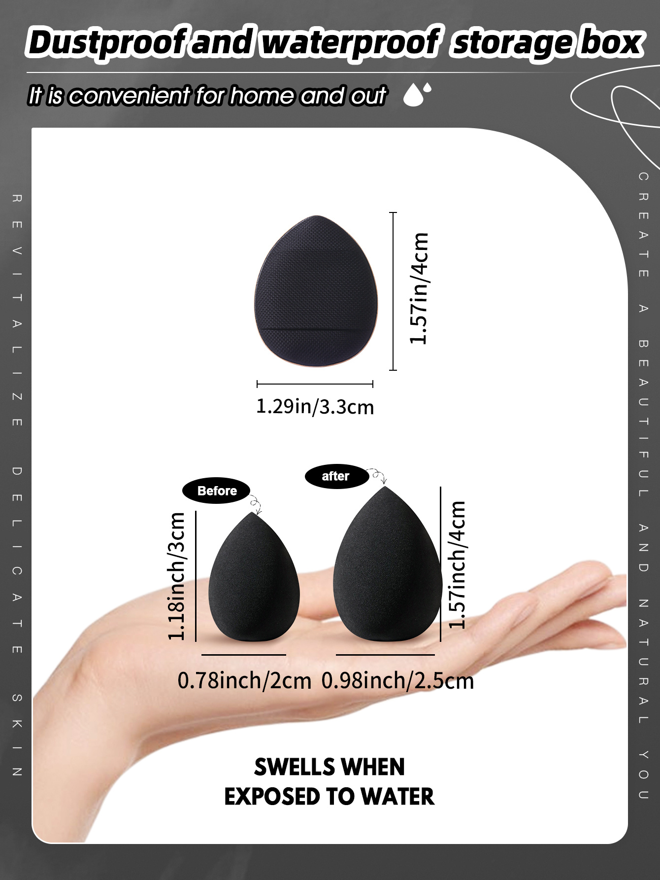 Mini Makeup Sponge Puff Kit Small Waterdrop Makeup Beauty - Temu Portugal