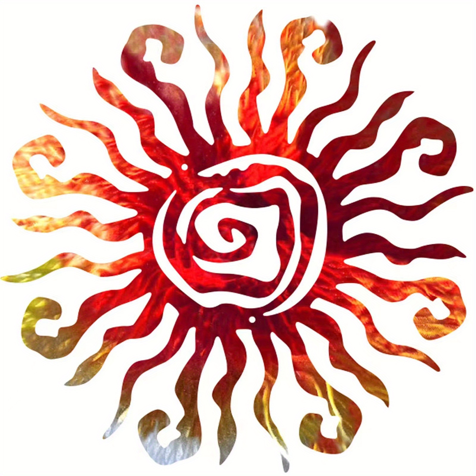 Wacky Sun Metal Wall Art Outdoor Decor Rust Proof Wall - Temu Australia