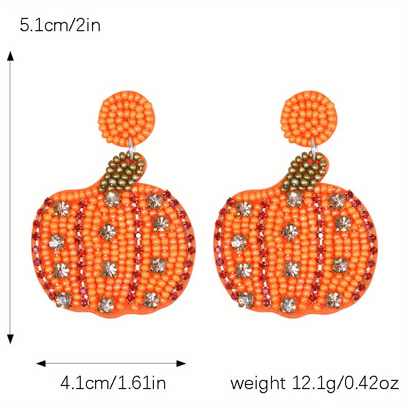 Halloween Beaded Ghost / Pumpkin Design Shiny Rhinestone - Temu Australia