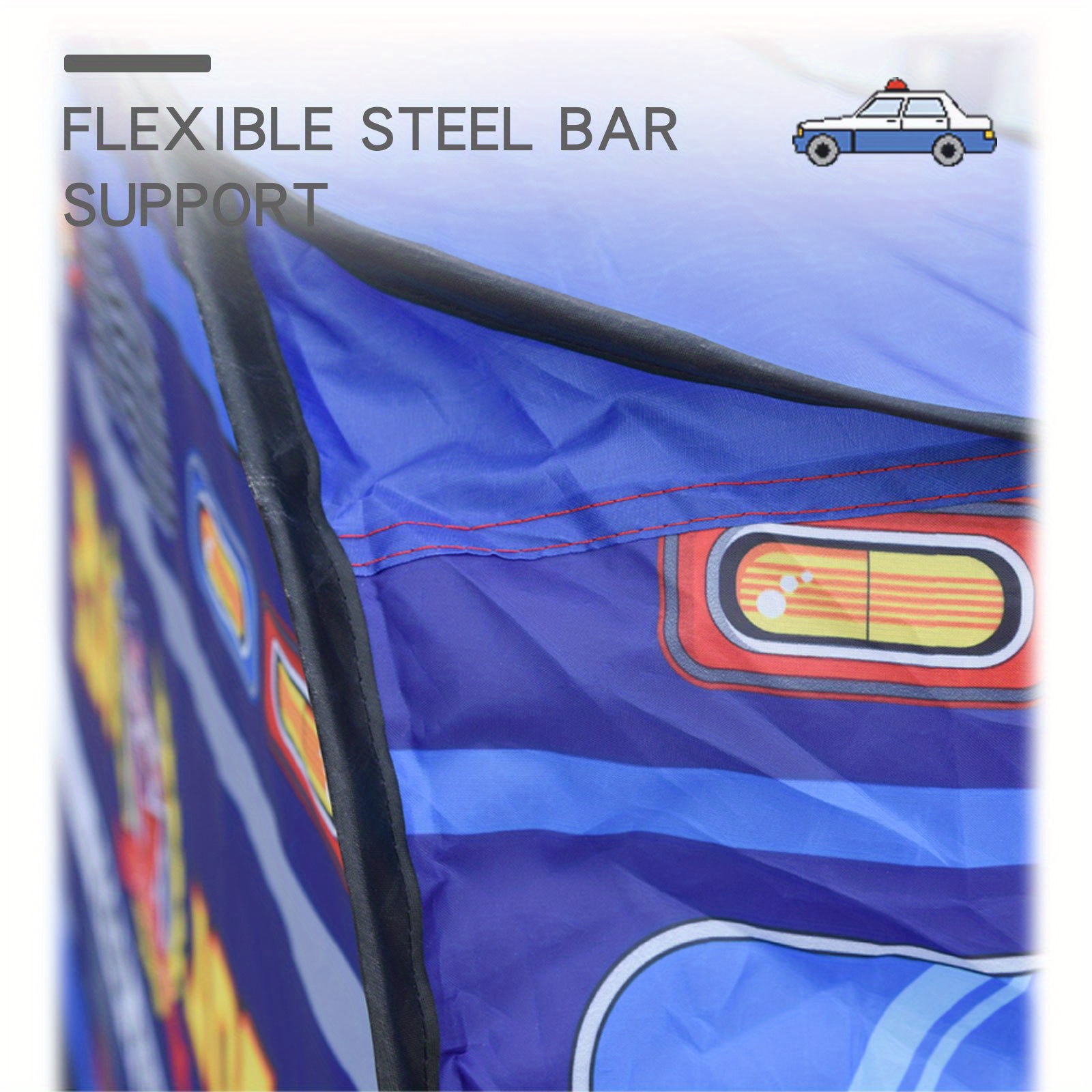 Tent Blue Police Car Skylight Indoor Outdoor - Temu Canada