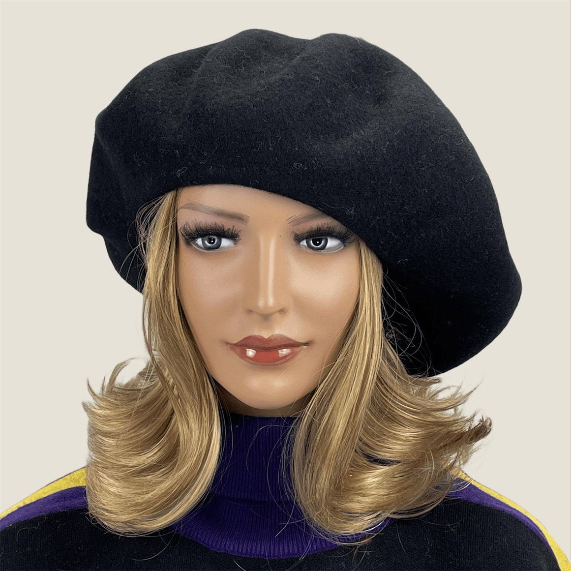 Fashion Oversized Berets Hats For Women's Solid Color - Temu