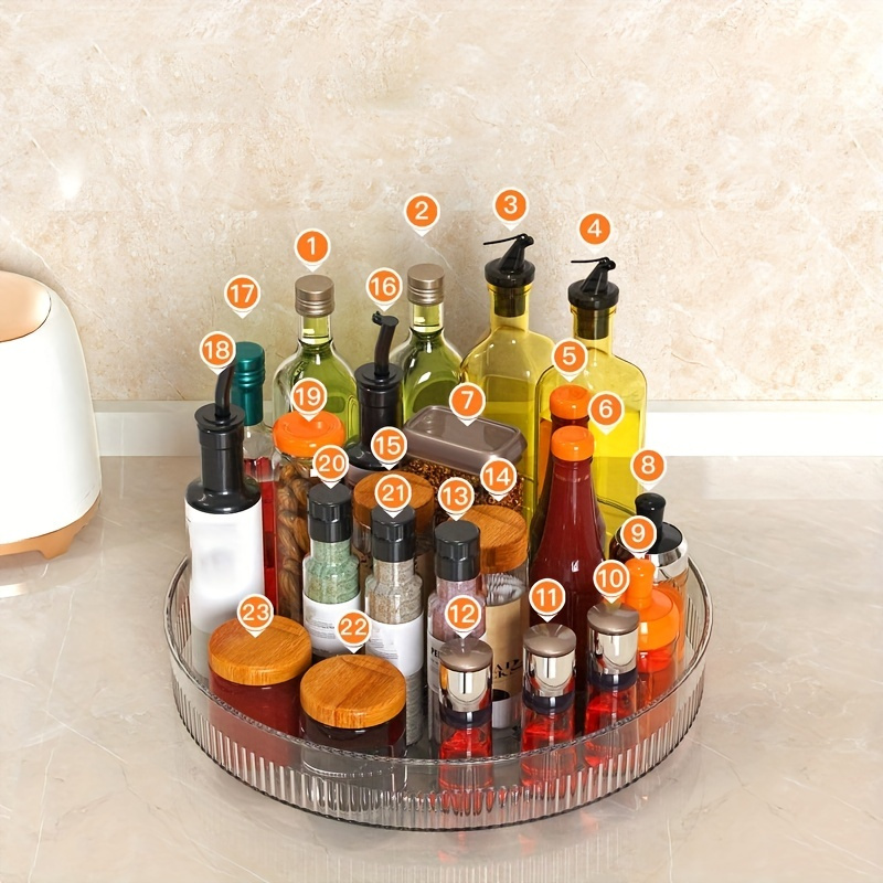 Light Rotating Storage Rack Kitchen Condiments - Temu Norway