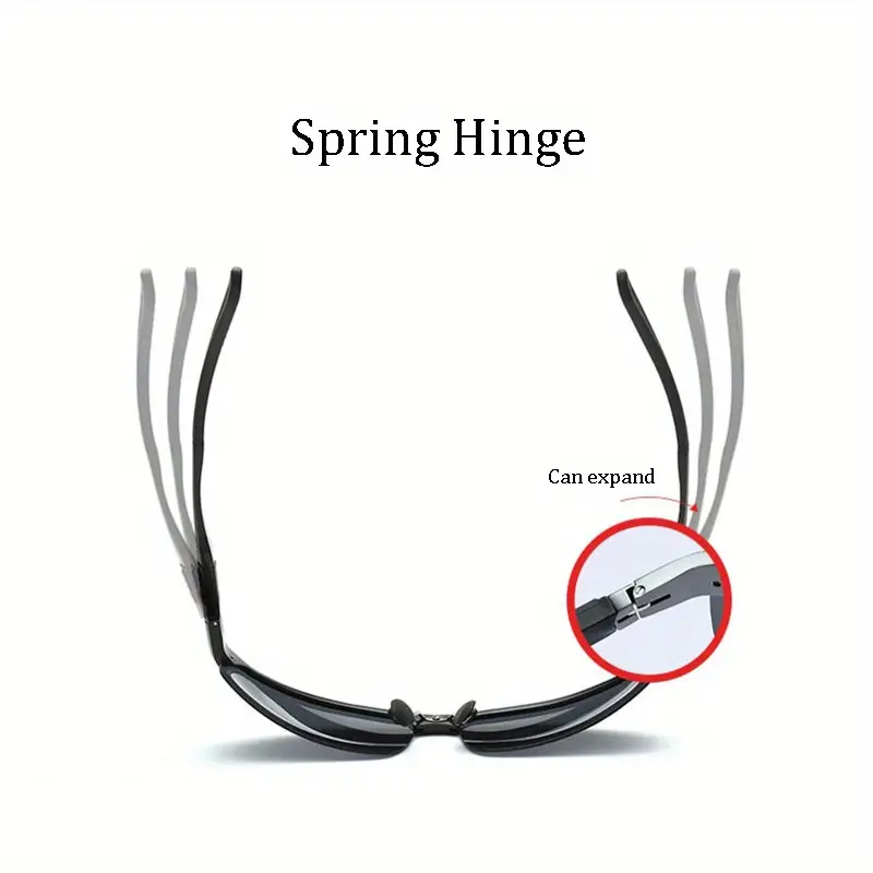 1pc Mens Polarizing Sunglasses Aluminum Alloy Frame Men Sunglasses