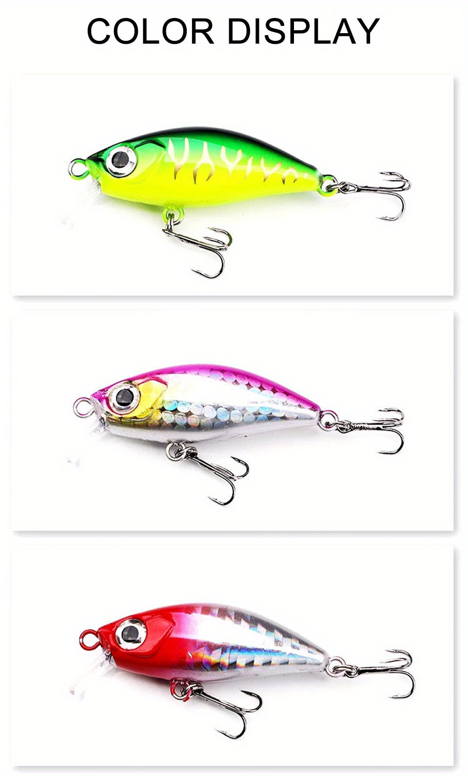 Bionic Plastic Minnow Fishing Lure Artificial Sinking Hard - Temu New ...