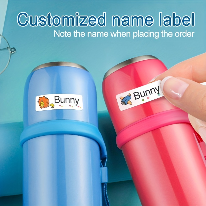 Customized Name Label Stickers Waterproof Personalized Name - Temu ...