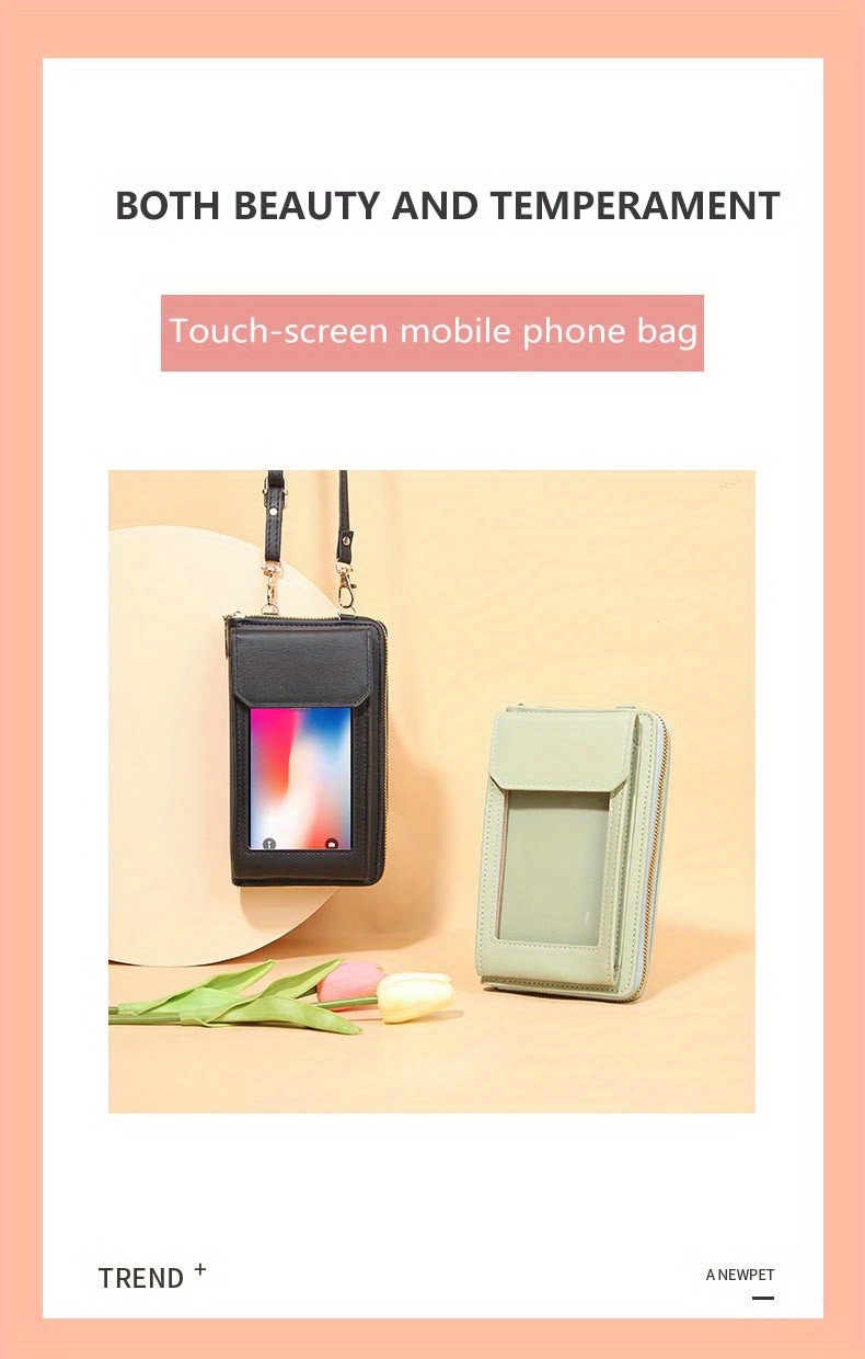 New Arrival Touch Screen Mobile Phone Bag Simple Fashion - Temu United Kingdom
