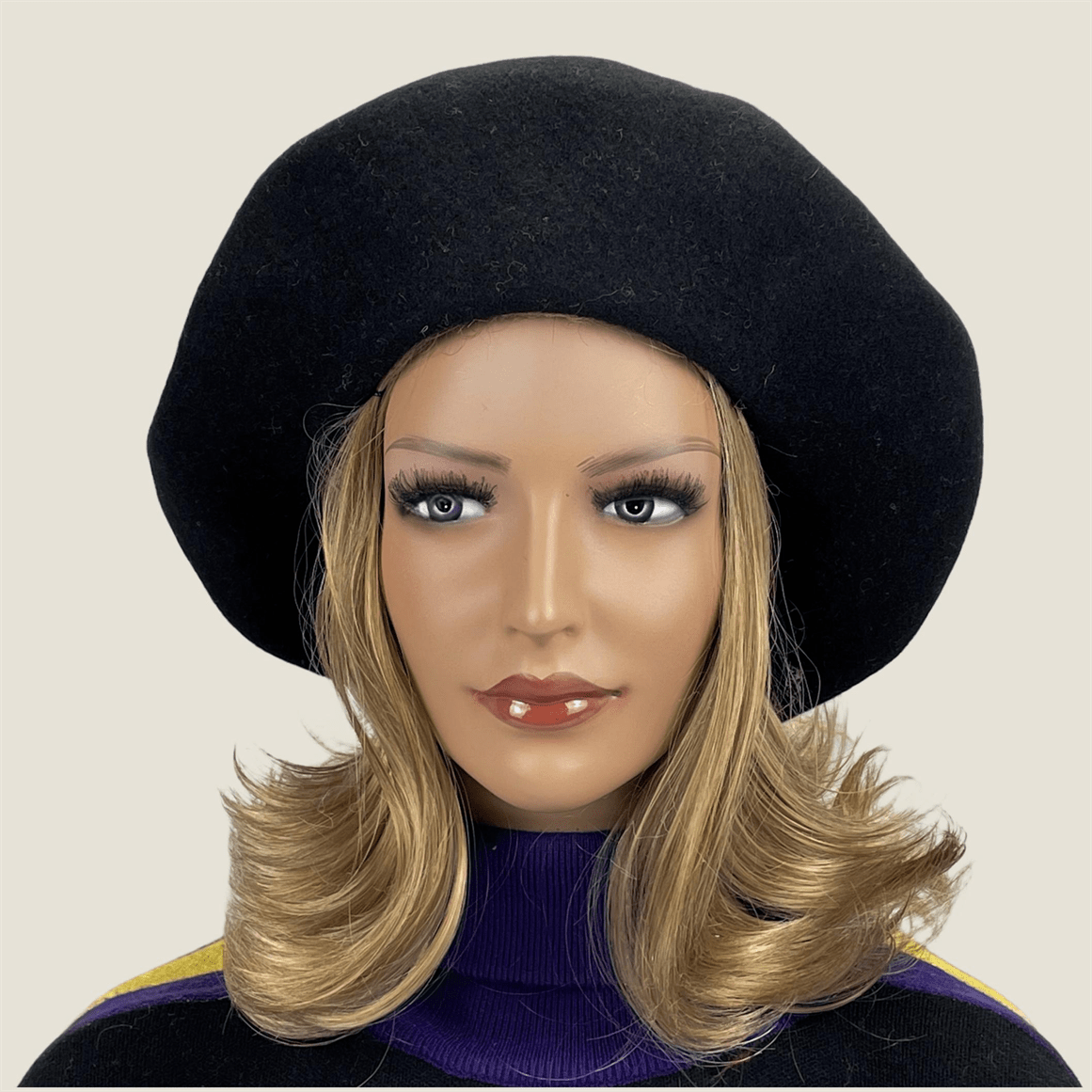 Fashion Oversized Berets Hats For Women's Solid Color - Temu