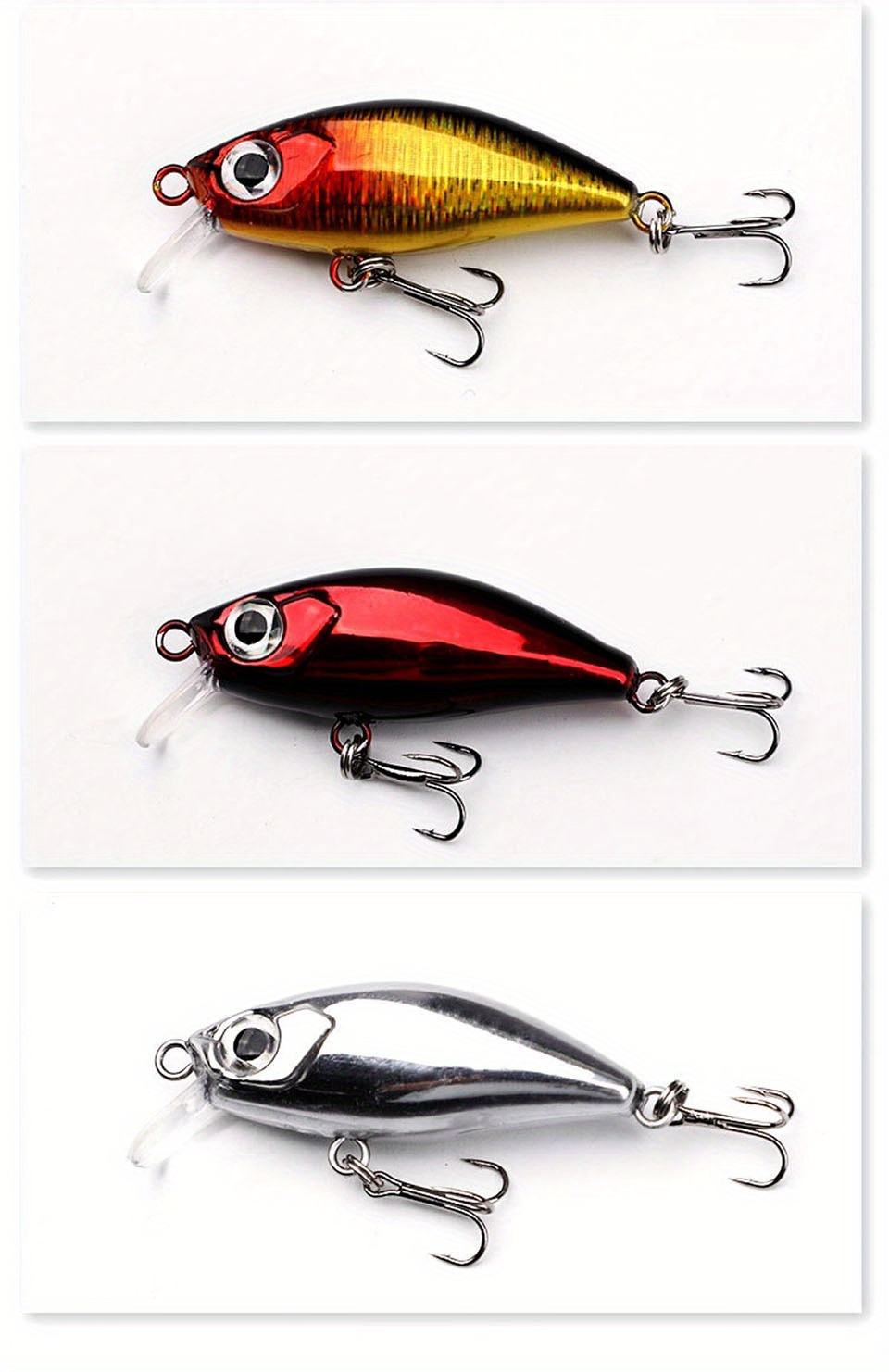 Bionic Plastic Minnow Fishing Lure Artificial Sinking Hard - Temu New ...