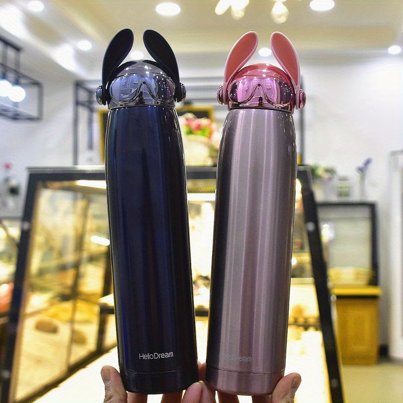 1pcのサーマル真空 ウォーターボトル320ml/10.8oz真空カップ犬の耳付き かわいいかわいいサーマルカップ - Temu Japan