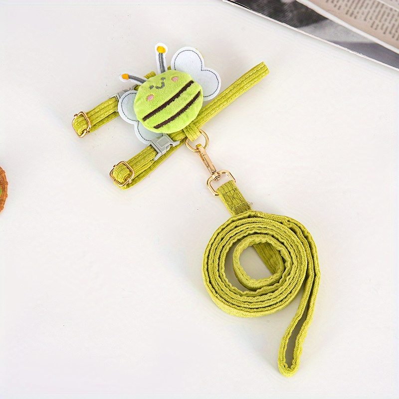 Cat Leash Bee Shaped Decoration Adjustable Anti Breakaway - Temu United ...