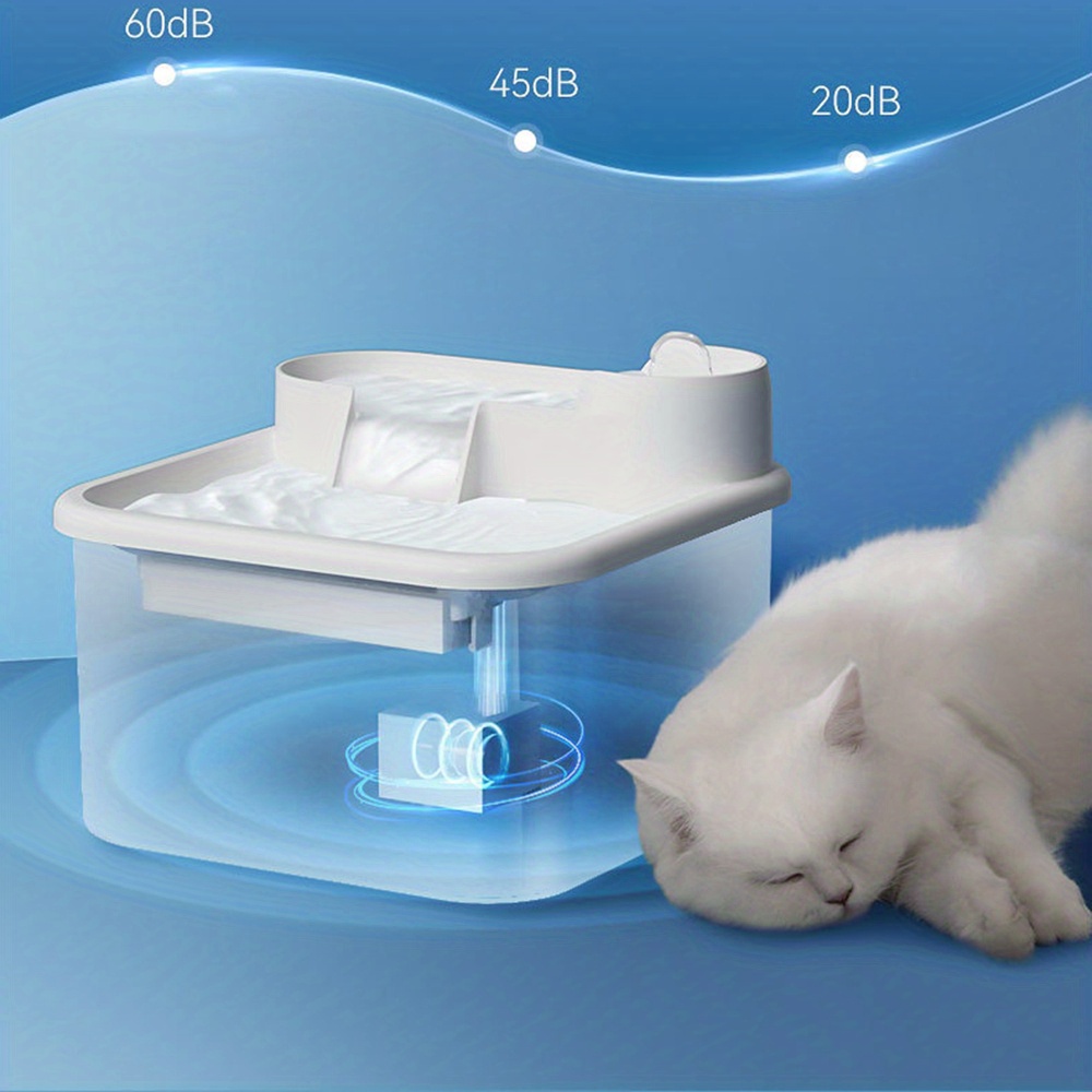 Pet Water Dispenser With Quiet Pump And Filter Usb - Temu