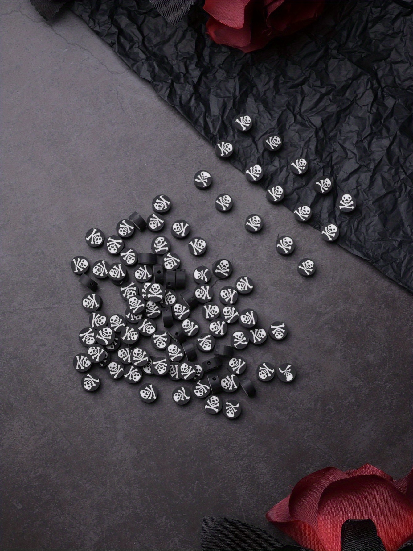 soft pottery cartoon horror skull beaded material handmade - Temu Australia