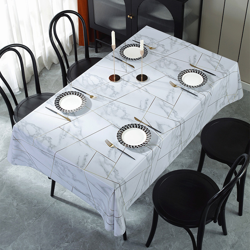Vinyl Tablecloth, Solid Color Waterproof And Oil-proof Table Cover ...