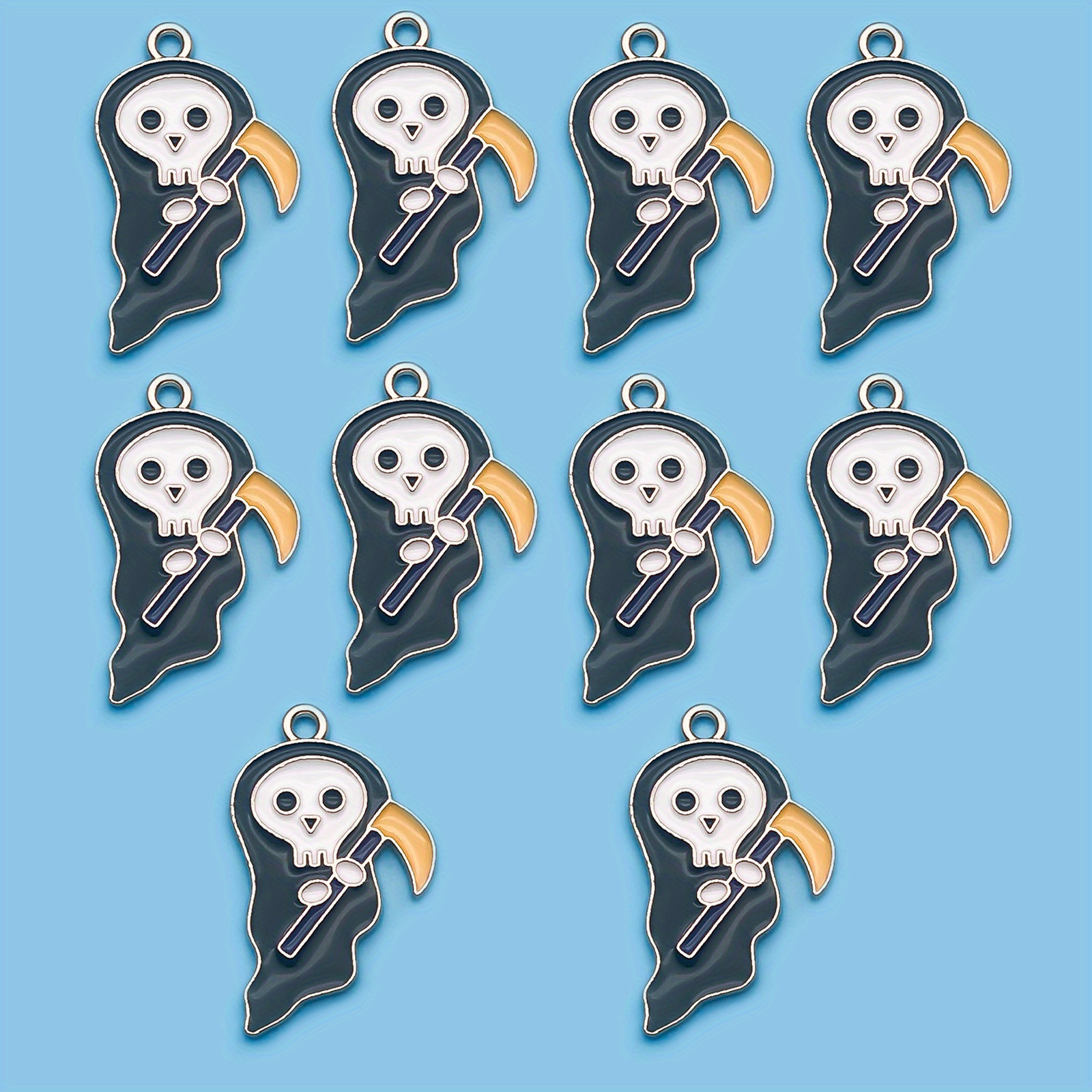 Halloween Cute Cartoon Black Ghost Design Alloy - Temu Australia