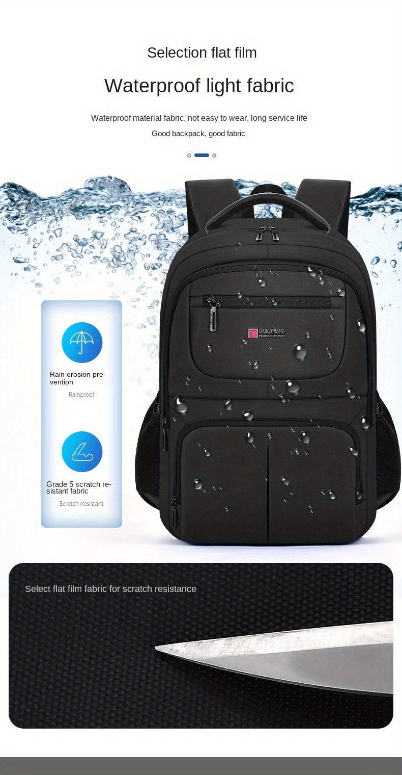 men's waterproof backpack business shoulder bags - Temu Canada