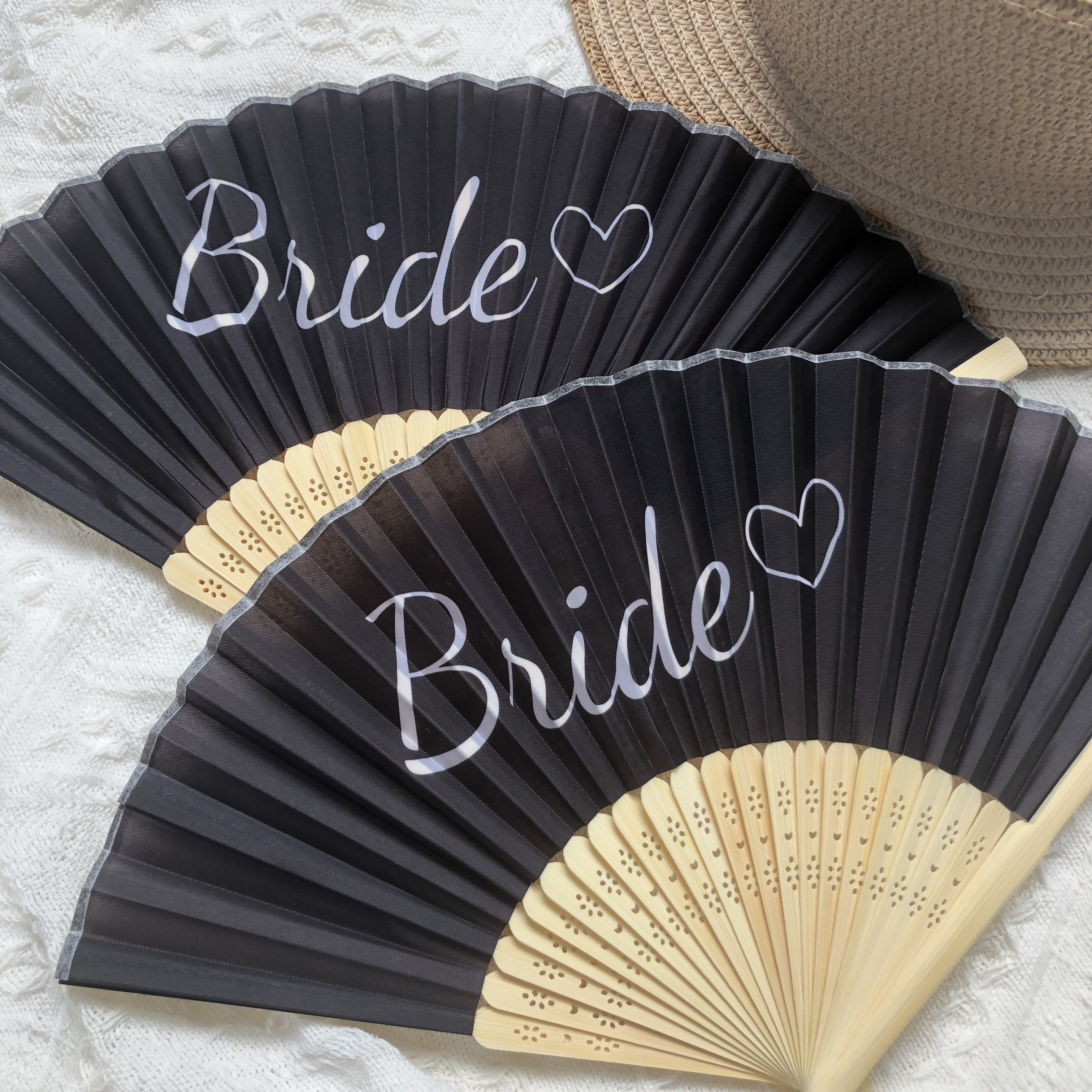Creative Bride Black Fan Wedding Decoration Photo Props - Temu United ...
