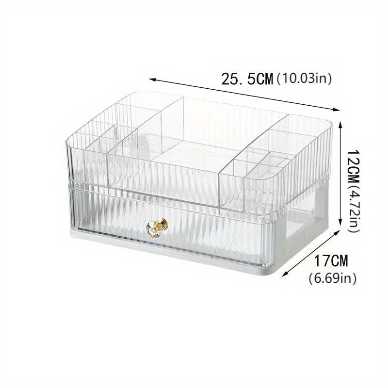 2/3/4 tier Plastic Makeup Drawer Storage Box Durable - Temu United Kingdom