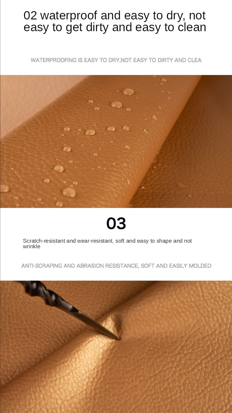 Pu Leather Self Subsidies Simulation Skin Back - Temu