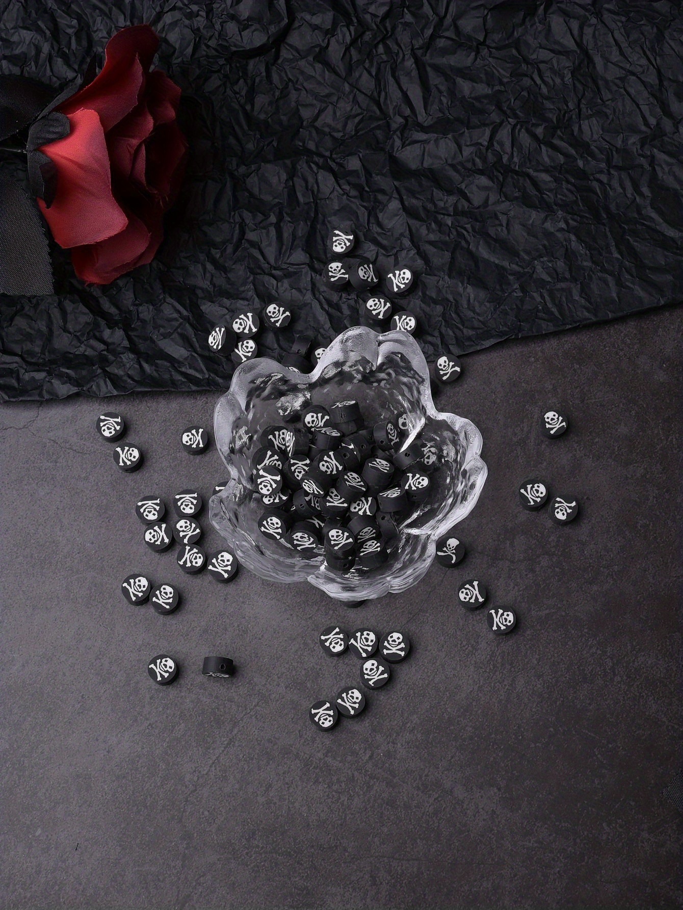 soft pottery cartoon horror skull beaded material handmade - Temu Australia