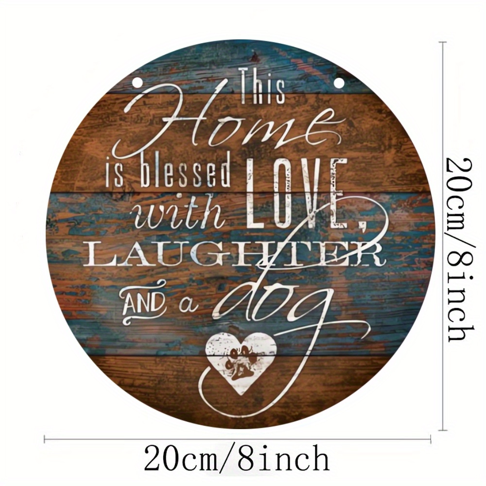 Home A Dog Round Sign Home Bar Bar - Temu United Kingdom