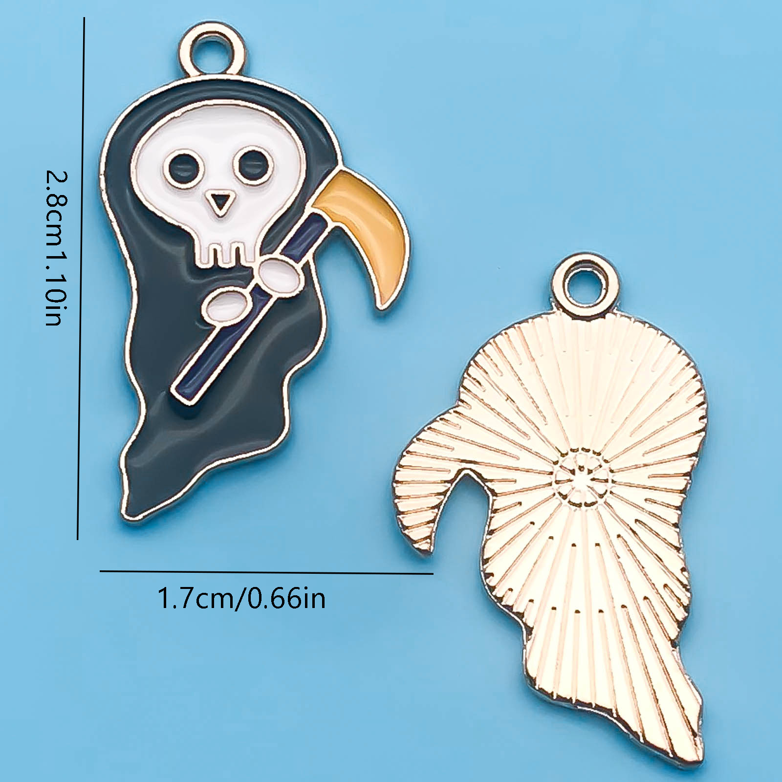 Halloween Cute Cartoon Black Ghost Design Alloy - Temu Australia