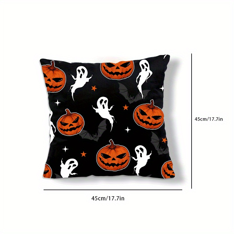 halloween pumpkin ghost throw pillow covers home decor room - Temu New ...